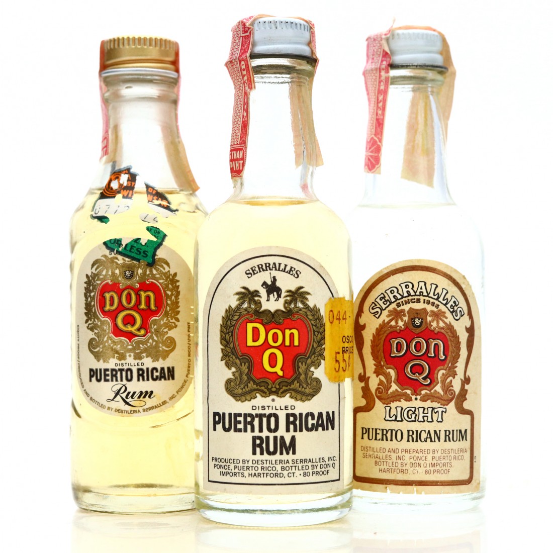 Don Q Miniatures x 3 1970s | Rum Auctioneer