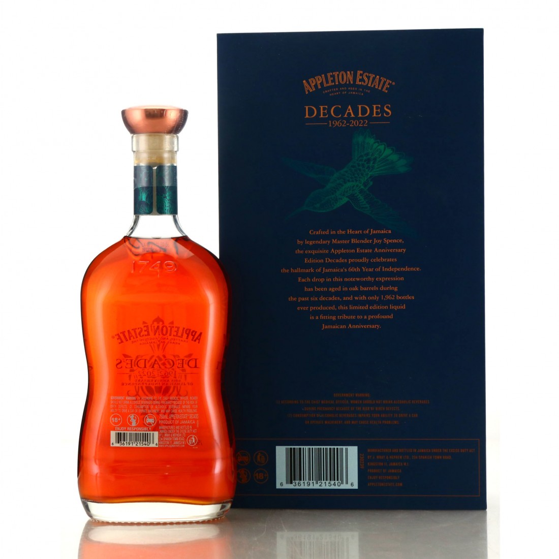Appleton Estate Decades 60th Anniversary Jamaican Independence 75cl ...