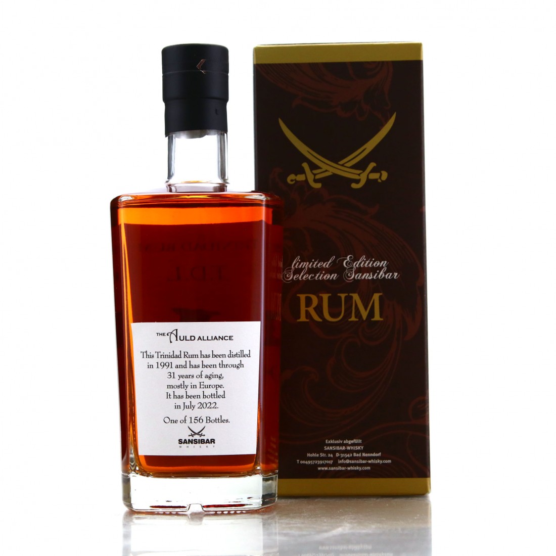 Trinidad Distillers 1991 Sansibar 31 Year Old / The Auld Alliance | Rum ...