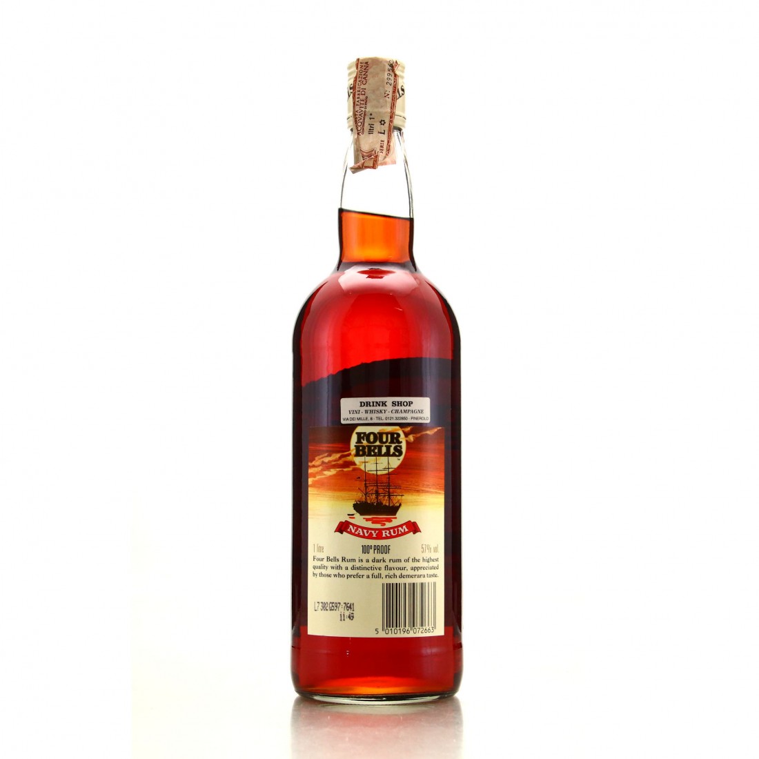 Four Bells 100 Proof Navy Rum 1 Litre | Rum Auctioneer