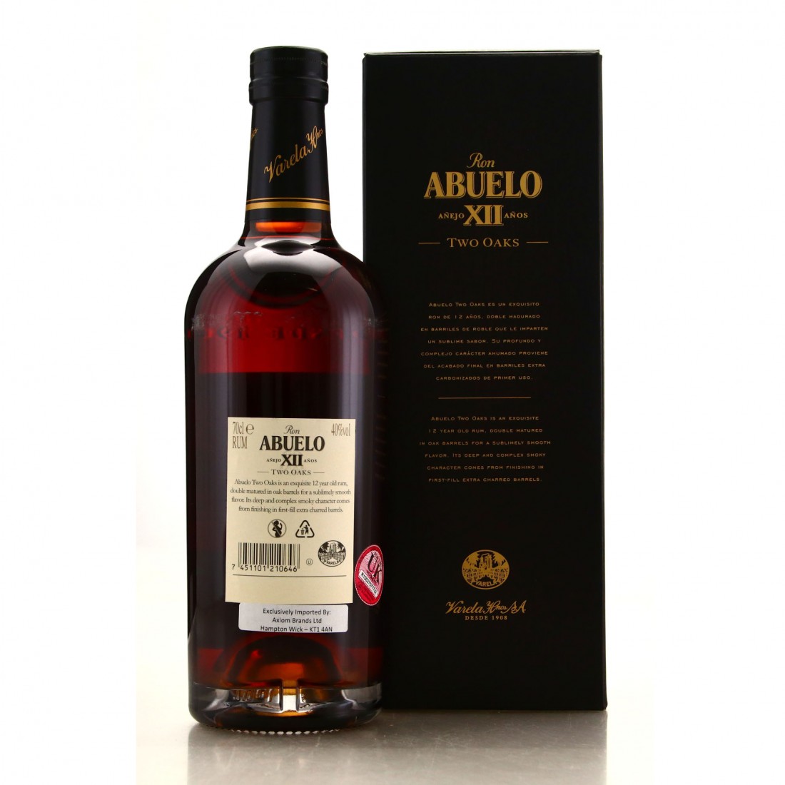 Ron Abuelo 12 Year Old Two Oaks Rum Auctioneer