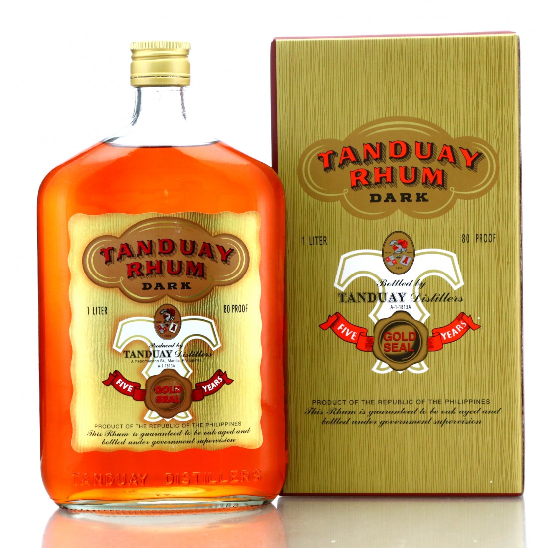 Tanduay Dark Philippine Rum 1 Litre | Rum Auctioneer