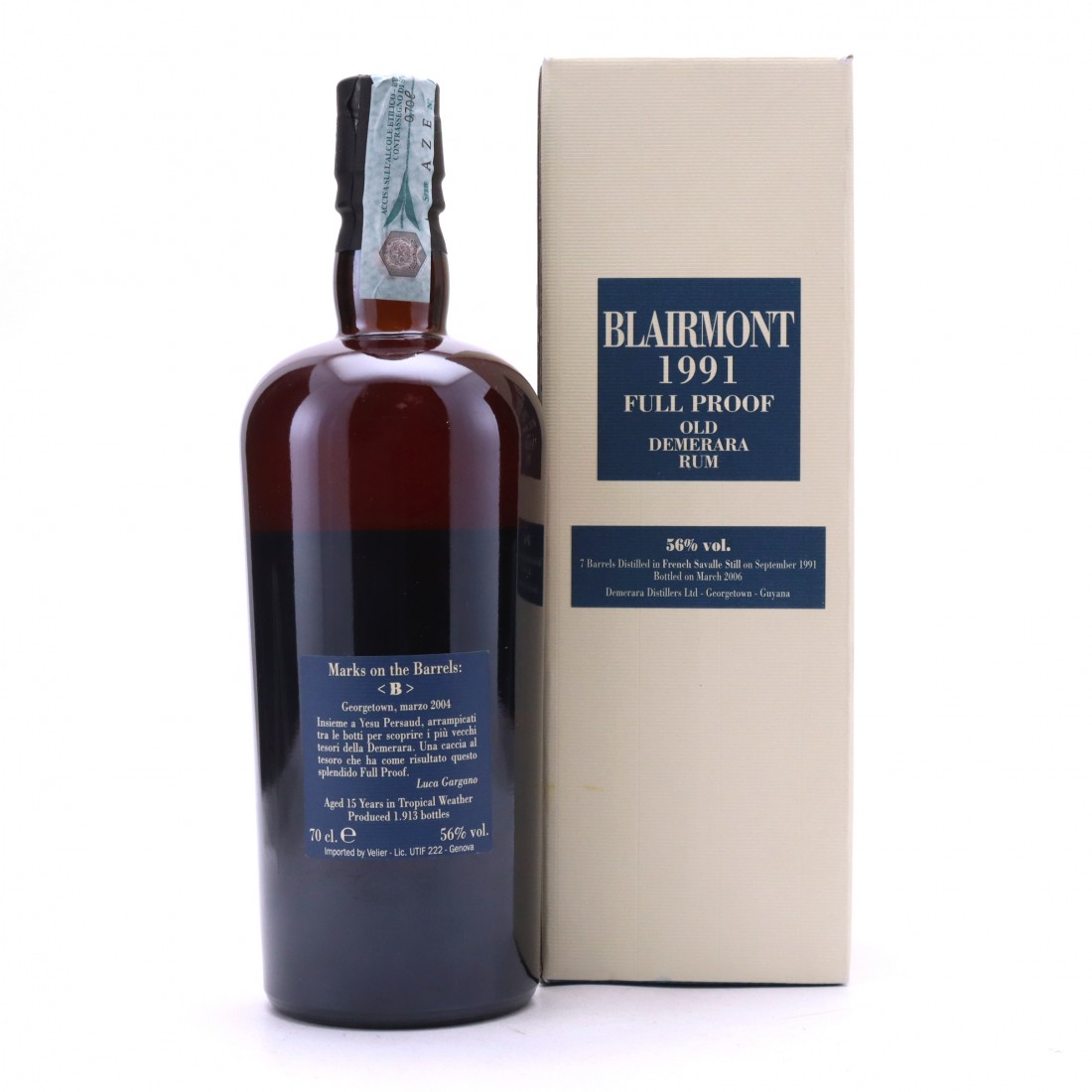 Blairmont 1991 Velier 15 Year Old | Rum Auctioneer