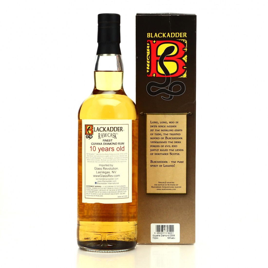 Diamond 2008 Blackadder 10 Year Old Raw Cask 75cl / US Import | Rum ...