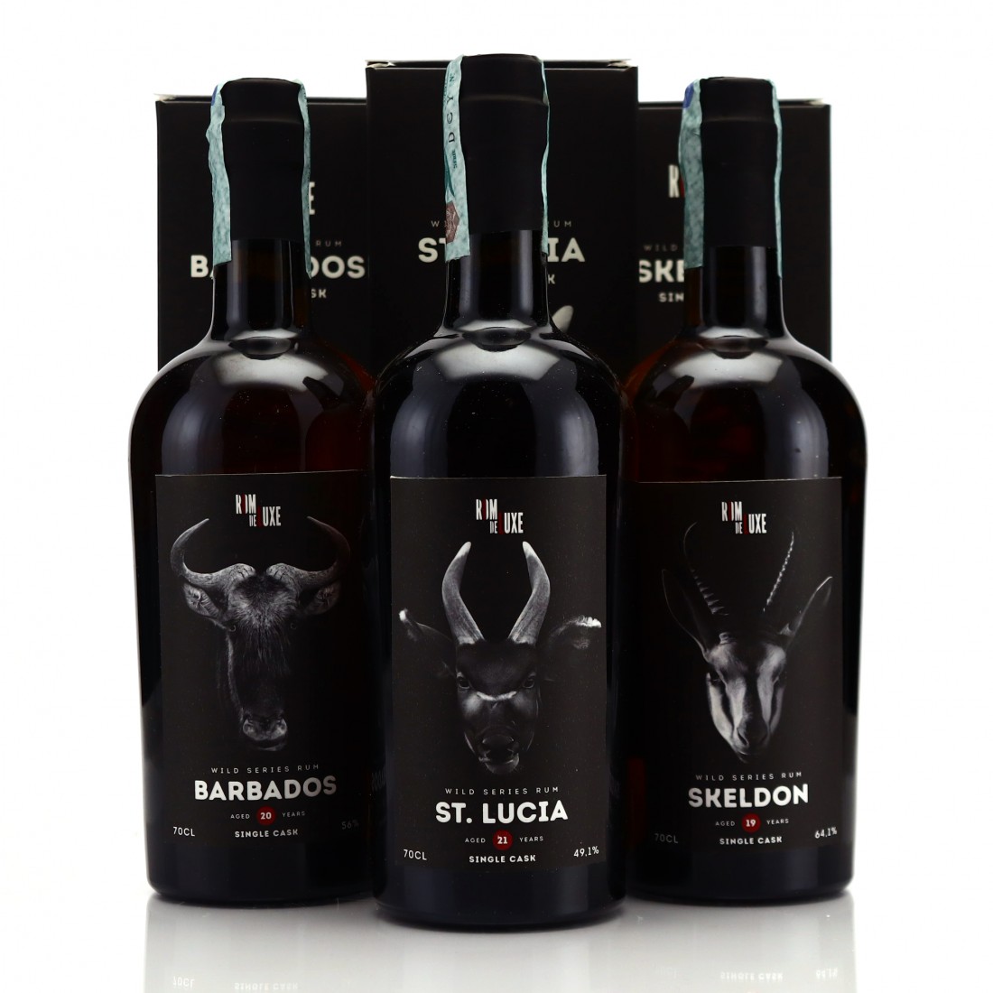 Rom de Luxe Wild Series Tasting Kit 3 x 70cl / Volume 1 | Rum Auctioneer