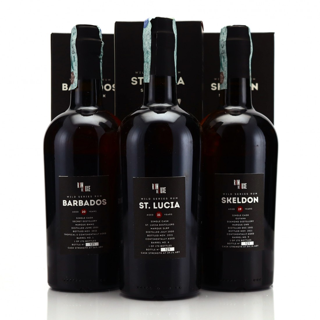 Rom de Luxe Wild Series Tasting Kit 3 x 70cl / Volume 1 | Rum Auctioneer