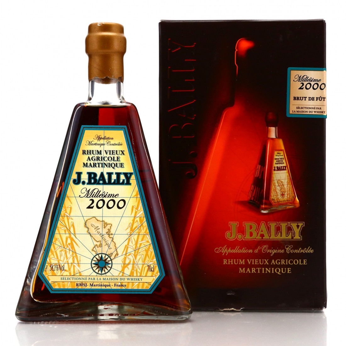 J. Bally 2000 Brut de Fut Pyramide / LMDW | Rum Auctioneer