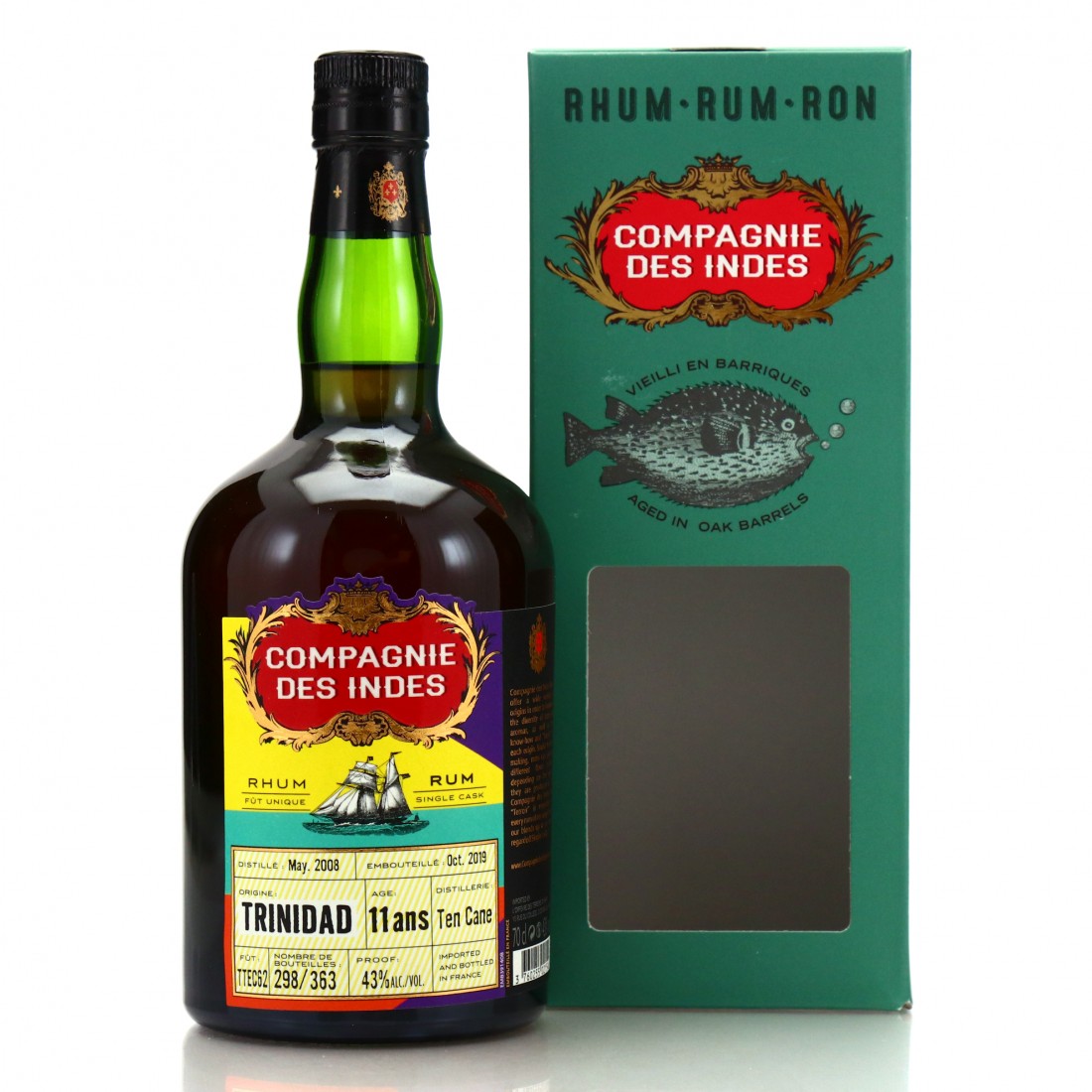 Ten Cane 2008 Compagnie des Indes 11 Year Old | Rum Auctioneer