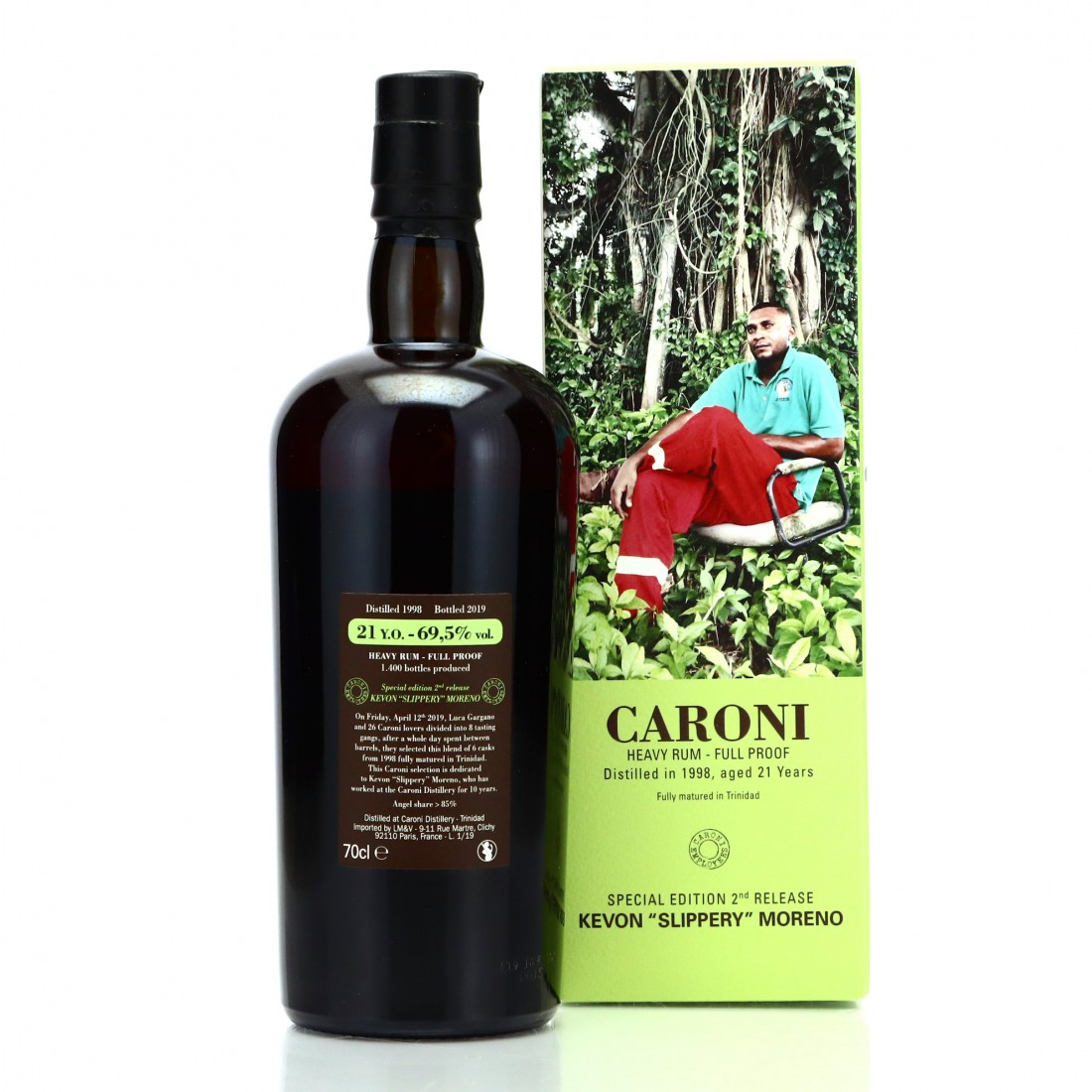 Caroni 1998 Velier 21 Year Old Full Proof Heavy / Kevon 'Slippery ...