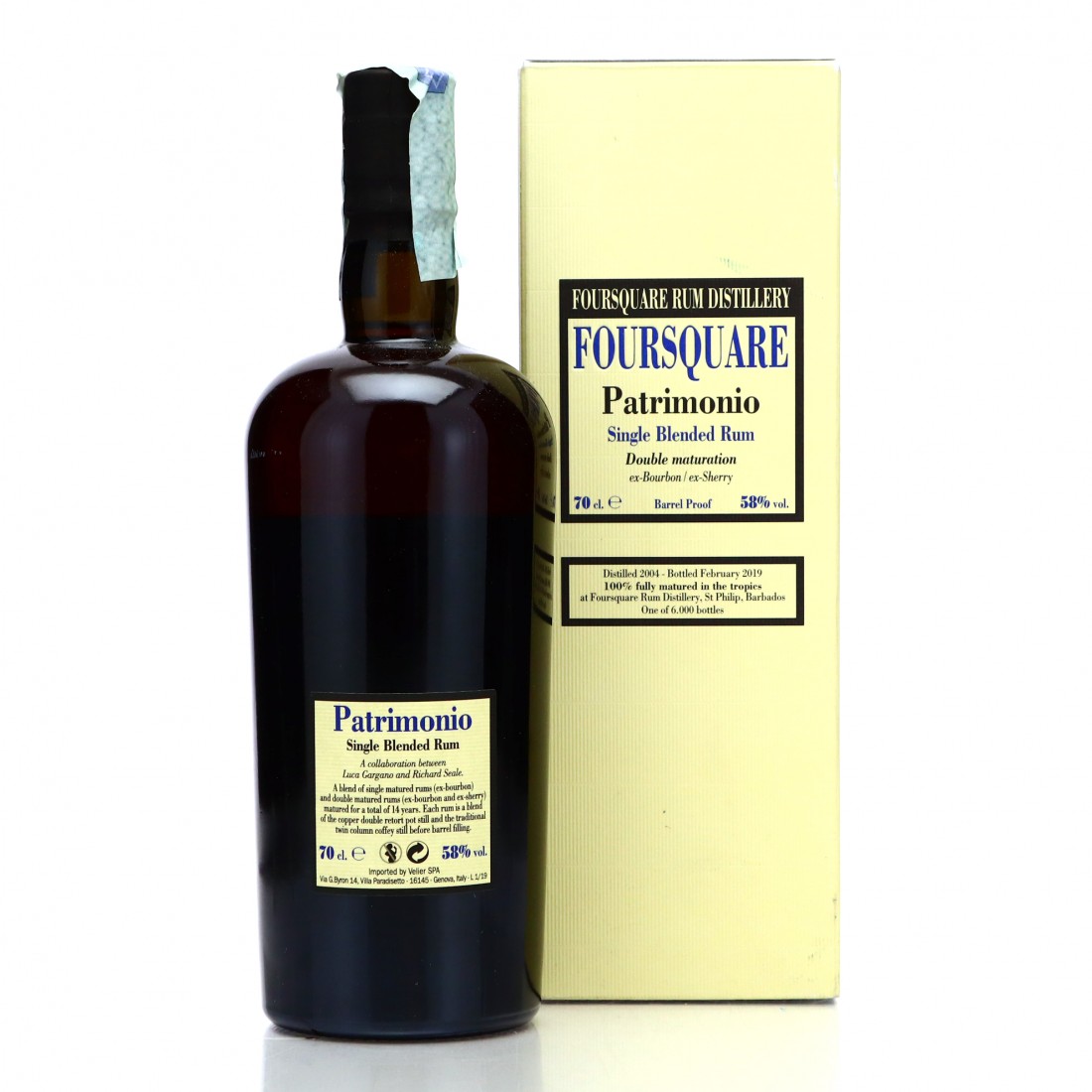 Foursquare 2004 Velier 14 Year Old Patrimonio | Rum Auctioneer