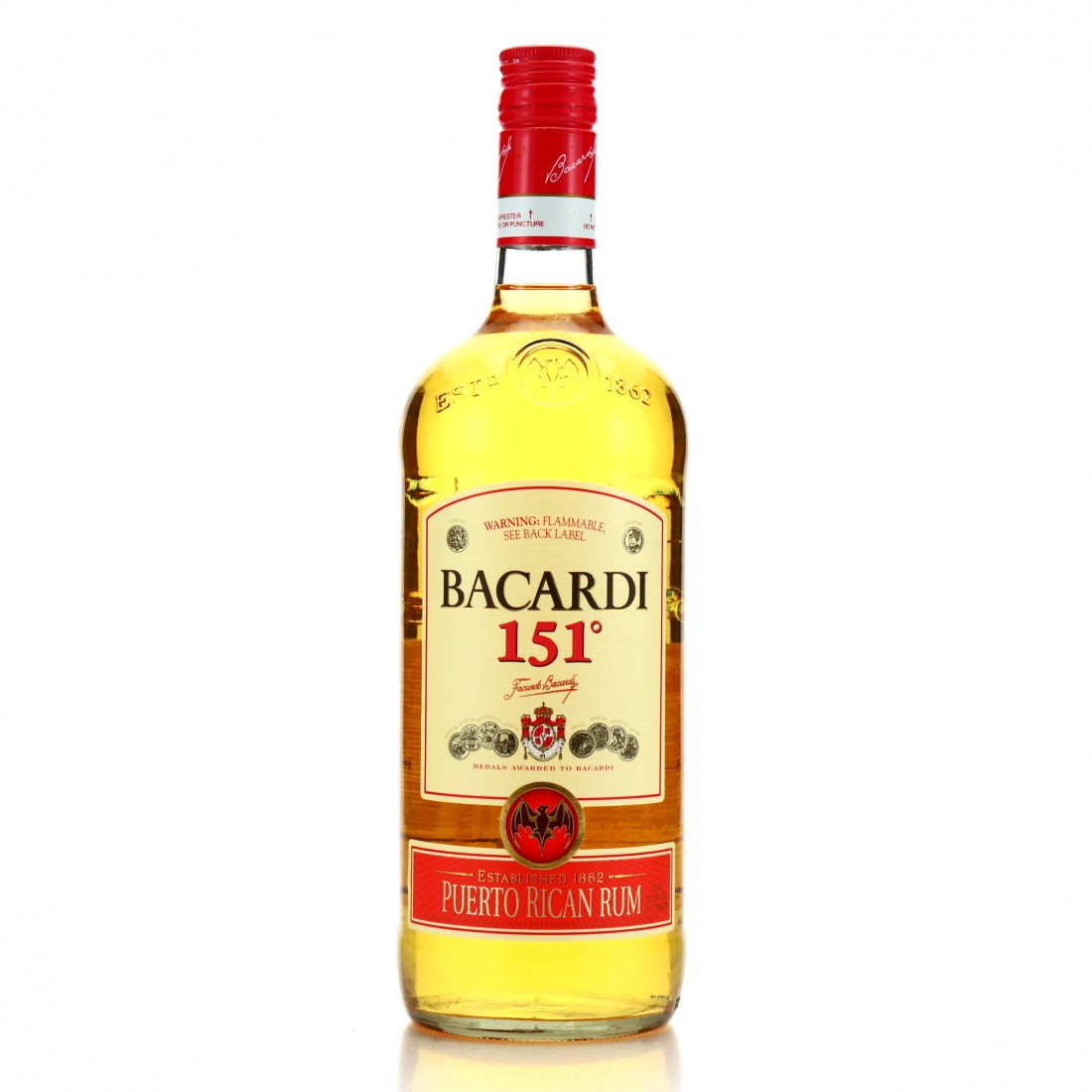 Bacardi 151 Proof 1 Litre / US Import | Rum Auctioneer