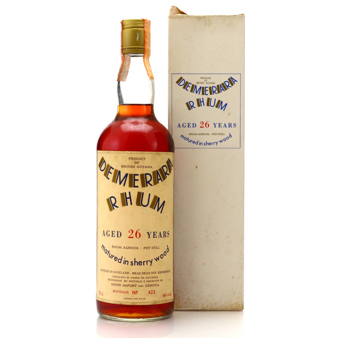 Demerara Rum 26 Year Old Moon Import Sherry Wood 1980s | Rum Auctioneer