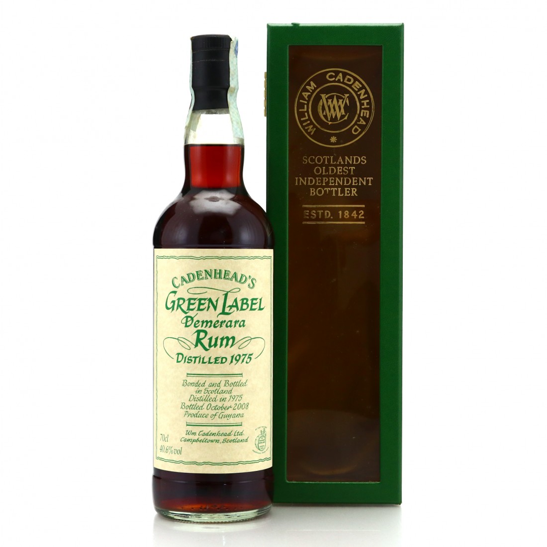 Demerara Rum 1975 Cadenhead's Green Label 2008 | Rum Auctioneer