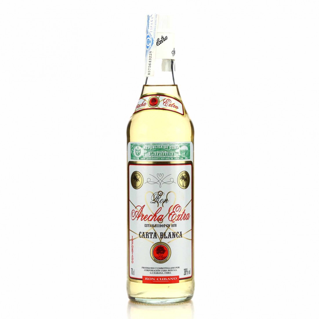 Arecha Extra Carta Blanca | Rum Auctioneer Arecha Extra Carta Blanca | Rum Auctioneer