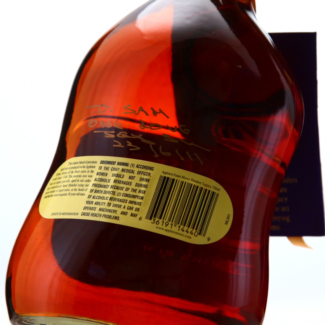 Appleton Estate Master Blenders' Legacy 75cl / Signed by Joy Spence ...