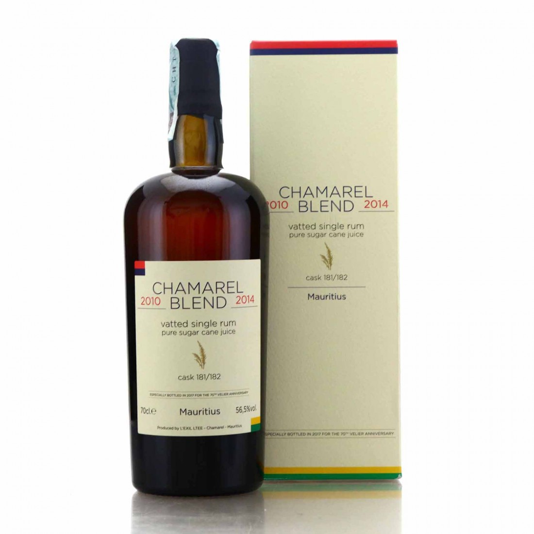Chamarel 2010-2014 Velier Vatted Single Rum / 70th Anniversary | Rum ...