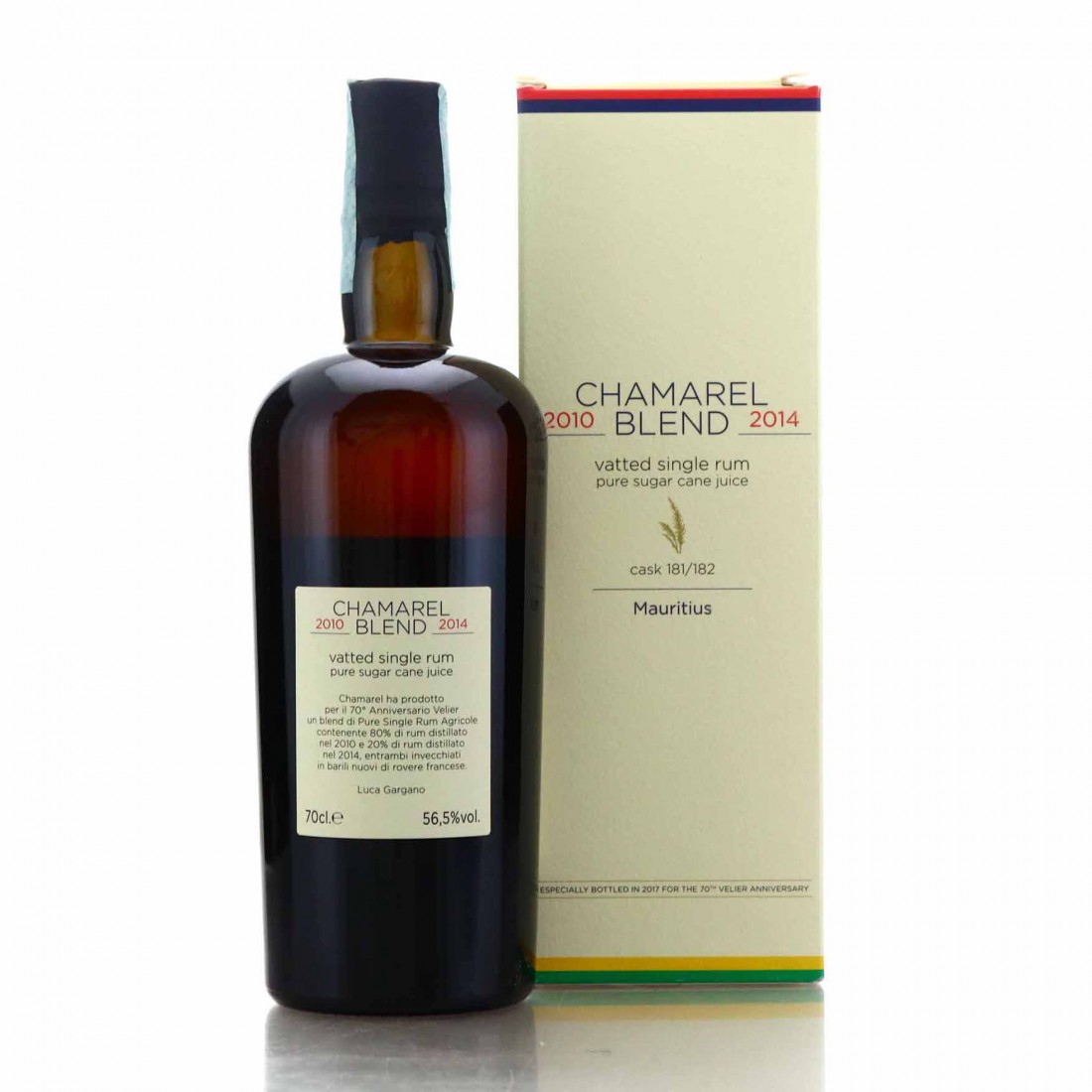 Chamarel 2010-2014 Velier Vatted Single Rum / 70th Anniversary | Rum ...