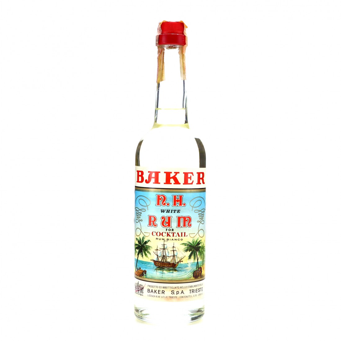 Baker N.H. White Rum for Cocktail 1970s | Rum Auctioneer