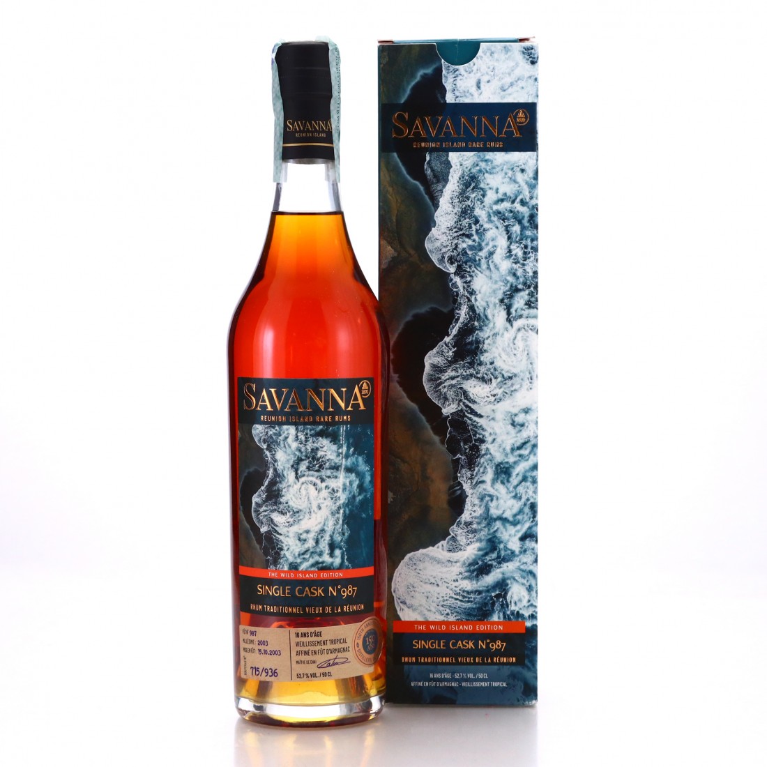 Savanna Traditionnel 2003 Single Armagnac Cask 16 Year Old #987 50cl ...