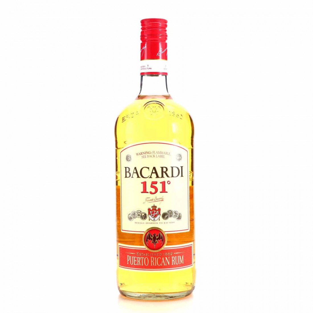 Bacardi 151 Proof 1 Litre pre-2004 / US Import | Rum Auctioneer