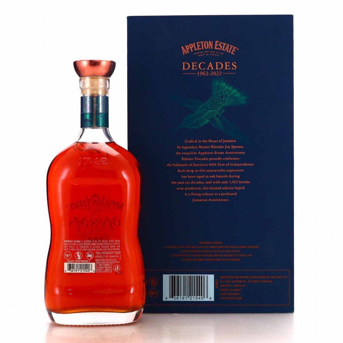Appleton Estate Decades 60th Anniversary Jamaican Independence 75cl ...