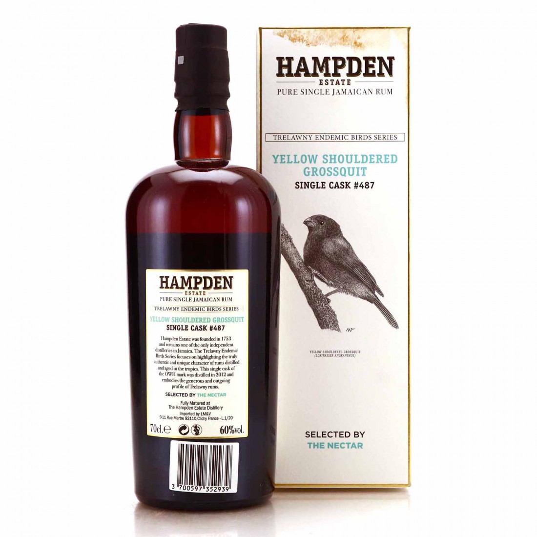 Hampden OWH 2012 Single Cask 8 Year Old #487 / Trelawny Endemic Birds ...
