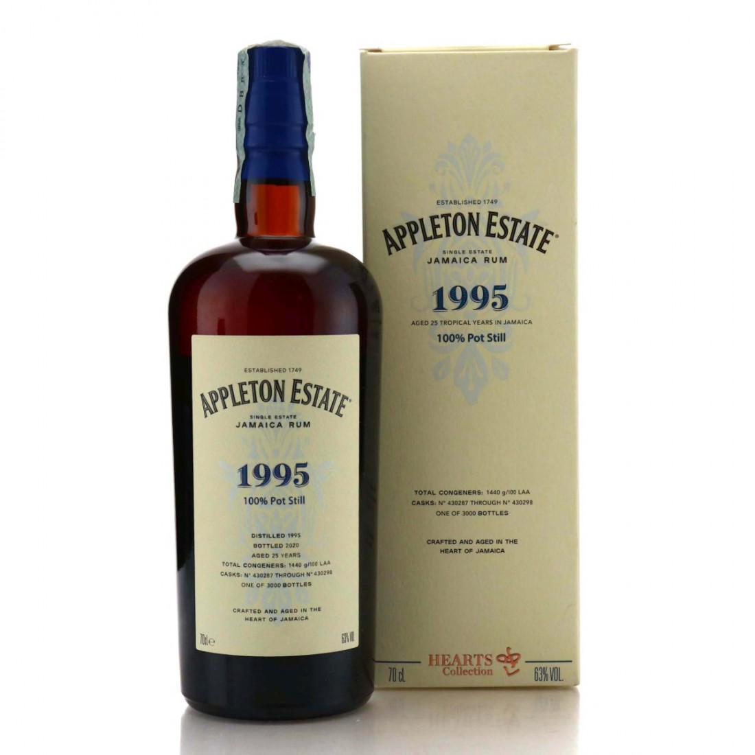 Appleton Estate 1995 Velier 25 Year Old / Hearts Collection | Rum ...