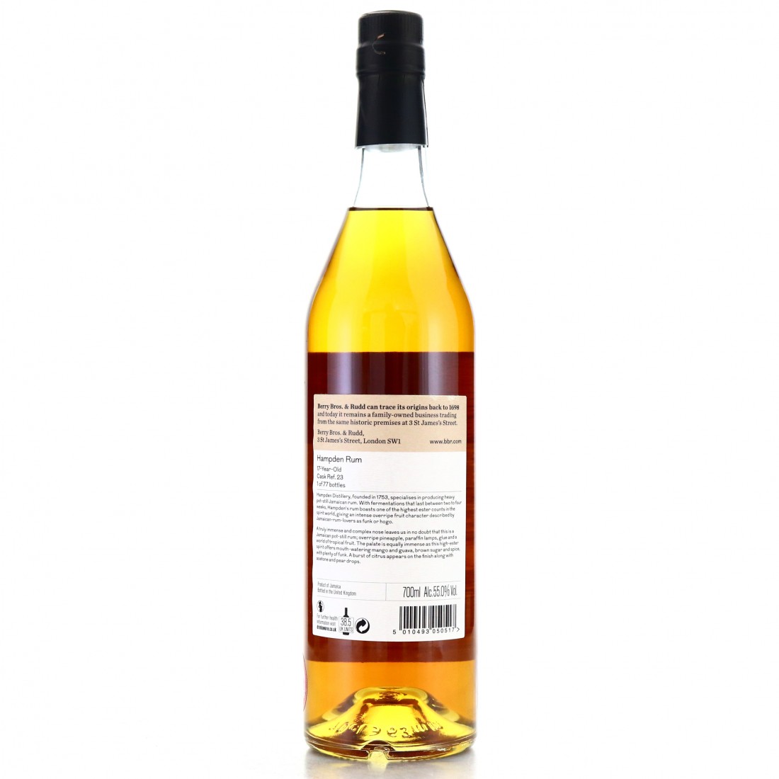 Hampden 17 Year Old Berry Brothers And Rudd Rum Auctioneer Hampden 17 Year Old Berry Brothers And Rudd Rum Auctioneer